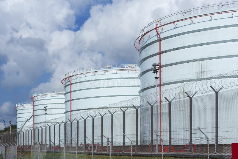 Oil tank stock photo. Image of petroleum, petrochemical - 55411442