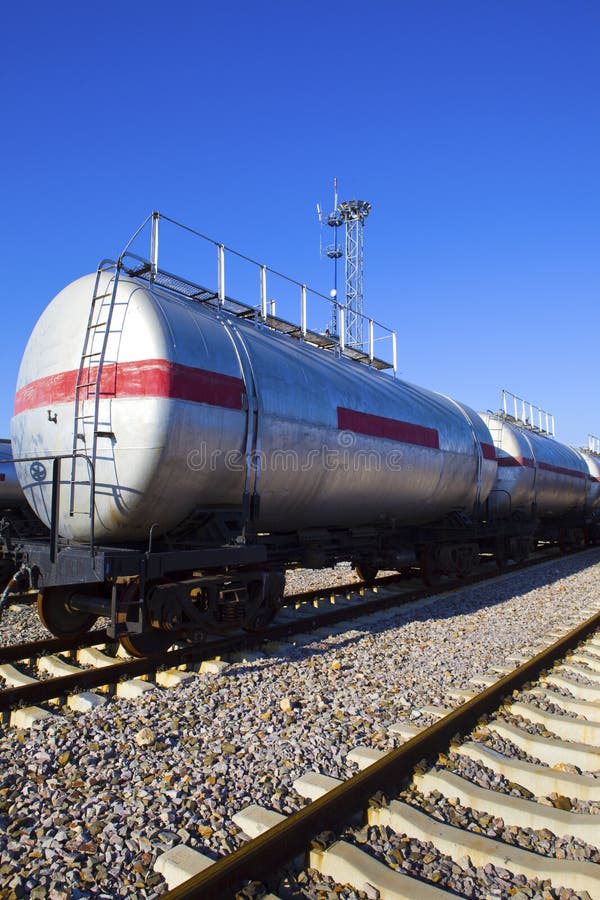 Oil tank train stock image. Image of container, petroleum - 36514629