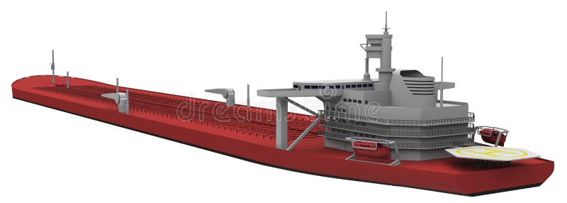 Oil tanker back red loaded stock illustration. Illustration of global ...