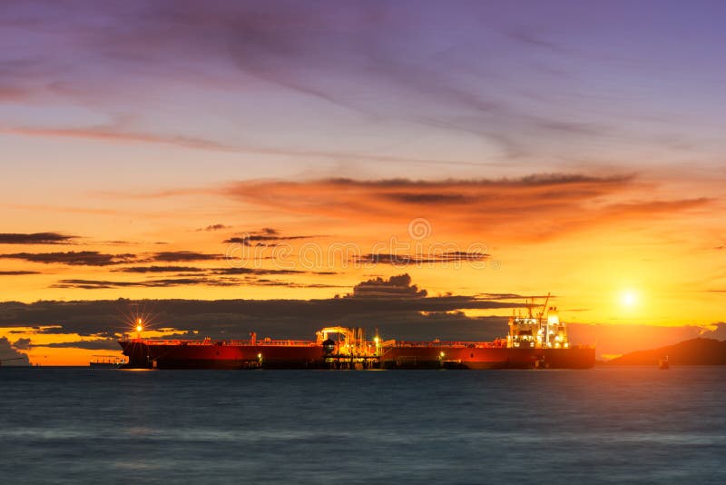 Oil Tanker loading oil stock photo. Image of fuel, load - 60011360