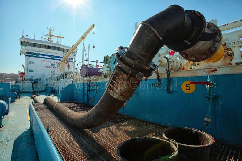 Oil tanker under load stock photo. Image of navy, heavy - 31916174