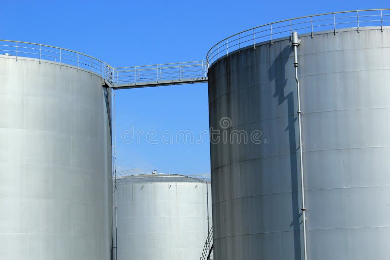 Oil tanks stock image. Image of industrial, reserve, petroleum - 20319035