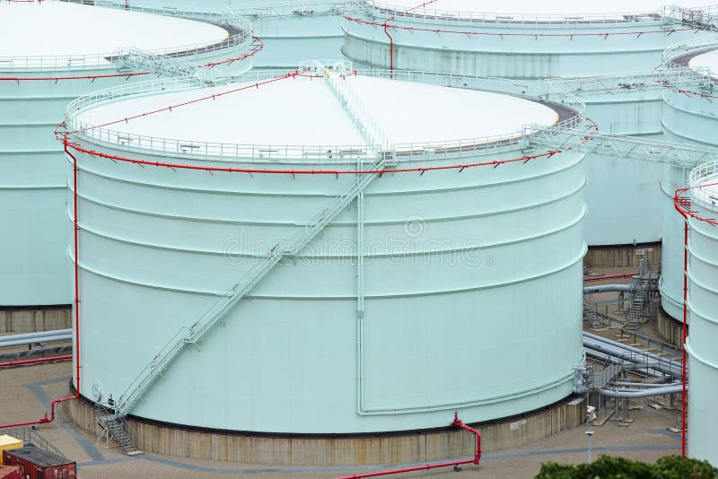 Oil tanks stock photo. Image of station, load, steel - 20665058