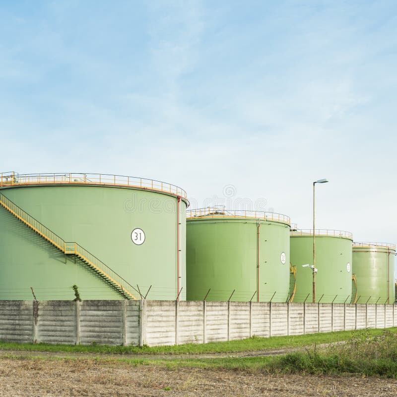 Oil tanks stock photo. Image of container, download, plant - 60851714
