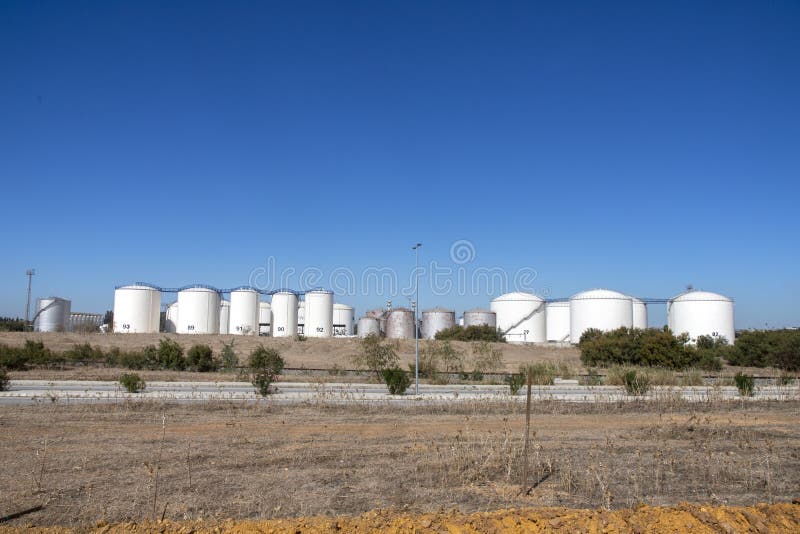 Oil terminal stock photo. Image of plant, global, refinery - 237129258