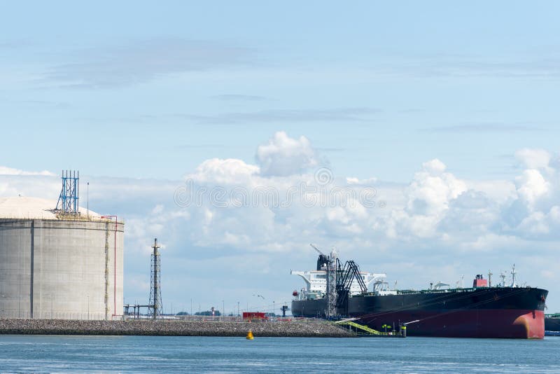 Oil terminal stock photo. Image of power, delivery, port - 31854240