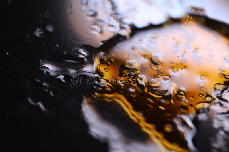 Oil Texture in the water stock image. Image of research - 319583529