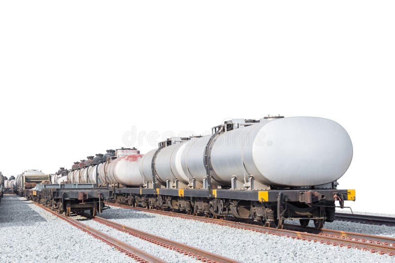 Freight Train for Oil and Fuel Transport and Cargo Plane Stock Image ...