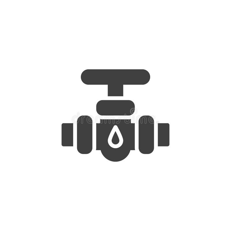 Oil valve vector icon stock illustration. Illustration of perfect ...