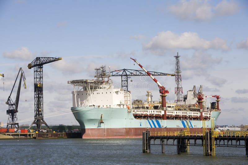 Oil vessel stock image. Image of construct, maintenance - 8535941