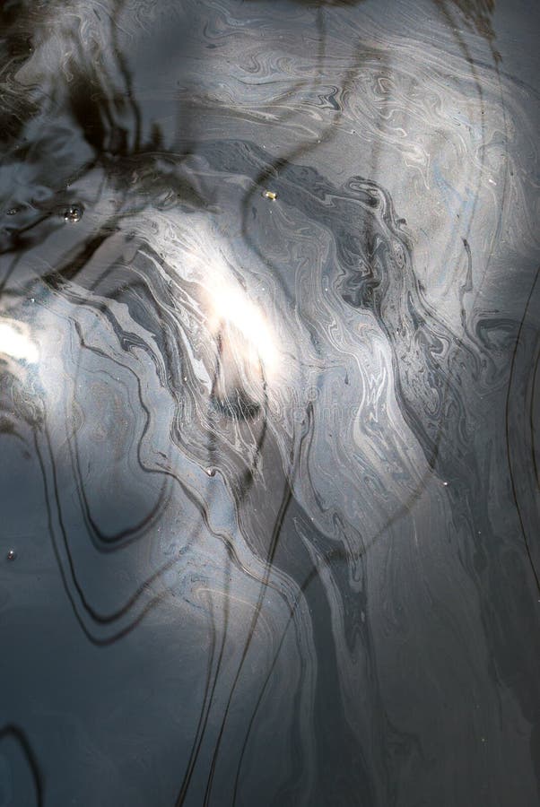 Oil on the water stock photo. Image of damage, environment - 21944494