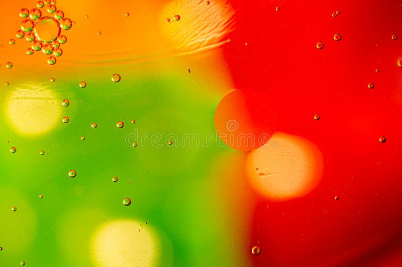 Oil and Water, Abstract Background Yellow Color Stock Image - Image of ...