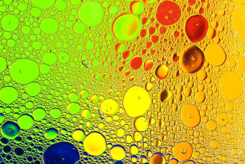Oil and Water with Color Background Creating Dreamy Smooth Diffraction ...