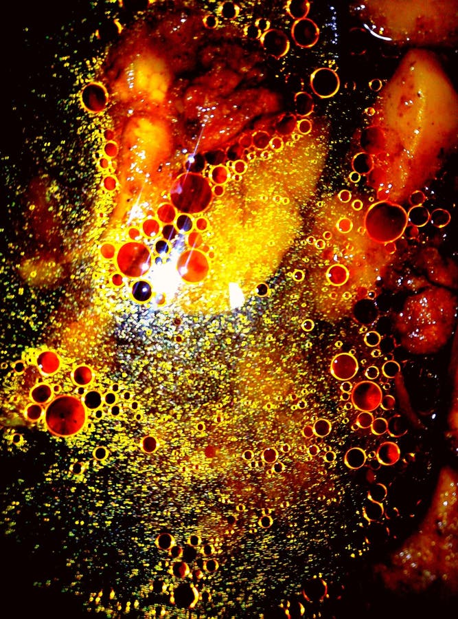 Oil on Water, Makes Colourful Paintings Stock Image - Image of ...