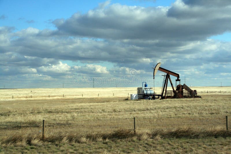 Oil well, prairies stock photo. Image of oilwell, pump - 1424408