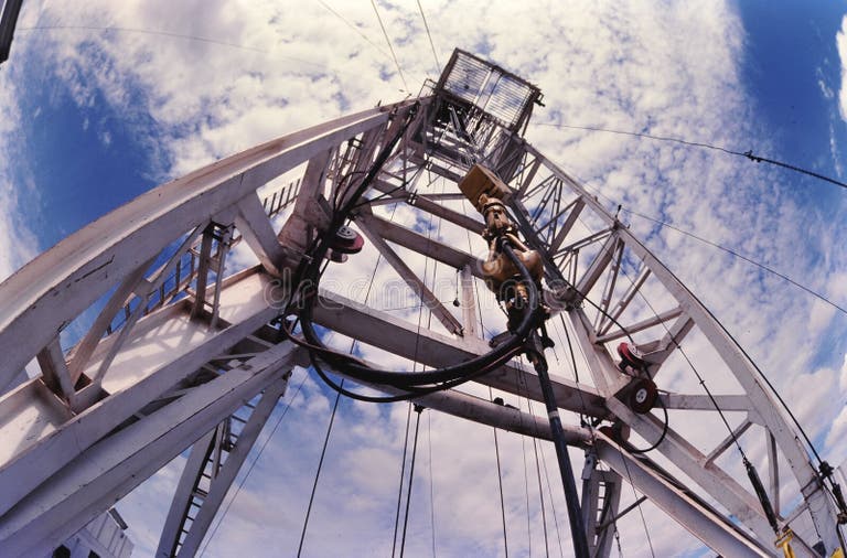 Oil Well Derrick stock photo. Image of fuel, fossil, petroleum - 7760974