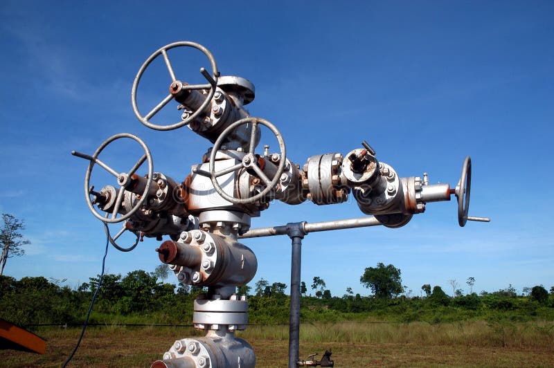 Oil Well Installation stock photo. Image of field, fuel - 480618
