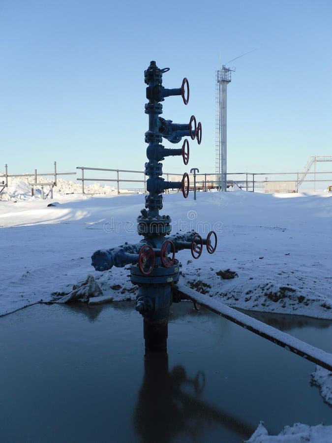 Oil Well Installation stock photo. Image of field, fuel - 480618