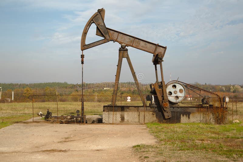 Oil well stock image. Image of oilrig, energy, industrial - 62686409