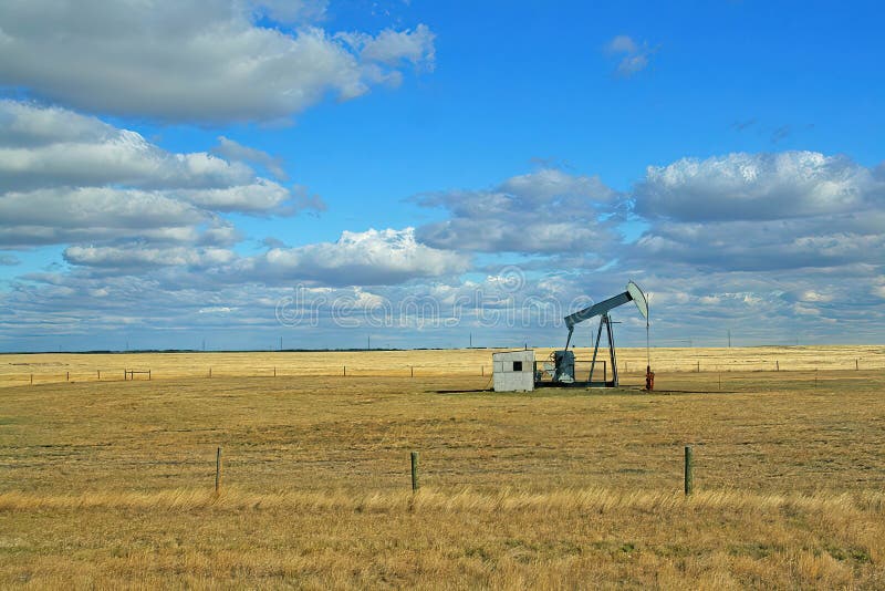 Oil well, prairies stock photo. Image of oilwell, pump - 1424408