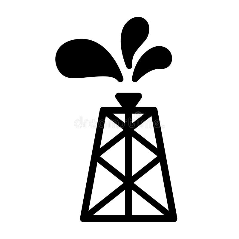 Oil well icon stock vector. Illustration of petroleum - 224964197
