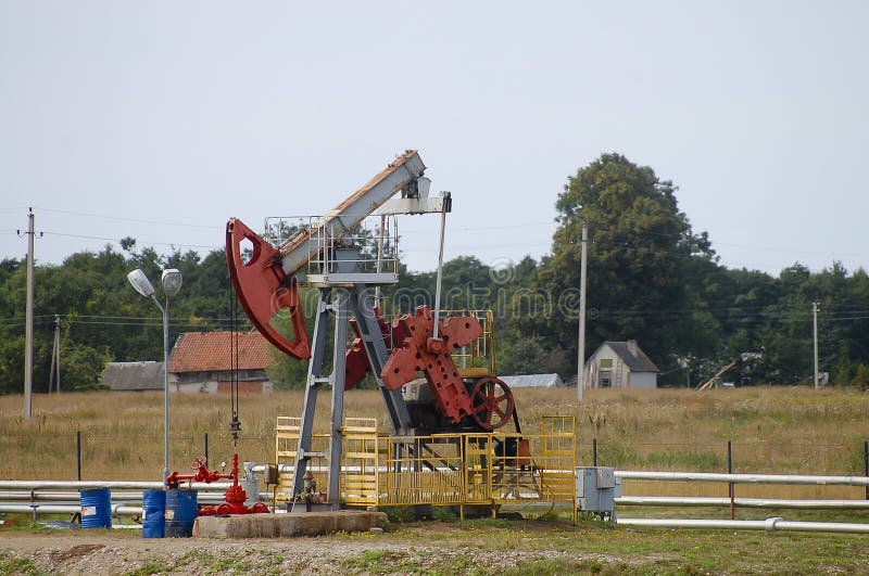 Oil Well stock photo. Image of town, russia, petrol, city - 89992662