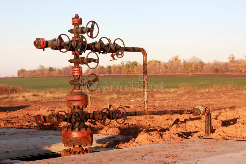 Oil Wellhead stock image. Image of gear, drilling, petroleum - 22226373