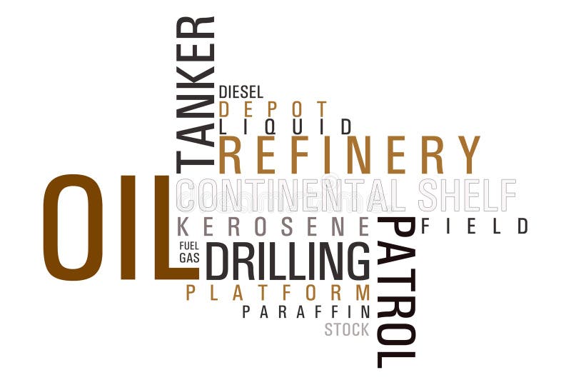 Oil word cloud stock illustration. Illustration of field - 13828311