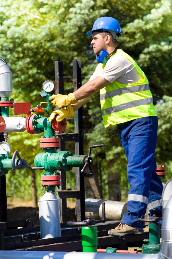 Oil worker stock photo. Image of renewable, production - 44398720