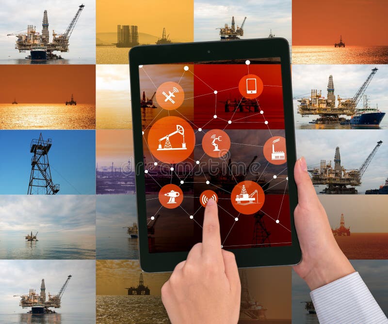 Oil Worker in Remote Operations Concept in Oil Industry Stock Image ...