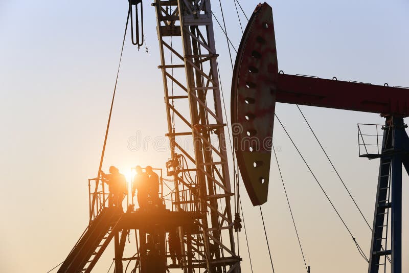 The Oil Workers are Working Editorial Stock Image - Image of fuel ...