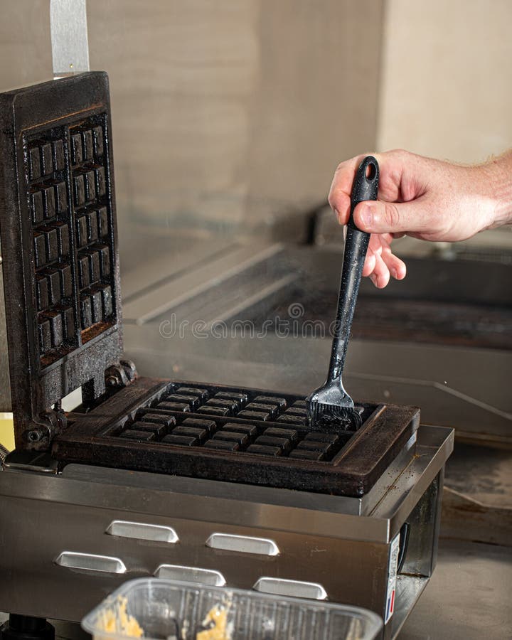 The Chef Oiling a Puff Pastry Appetizers before Baking in the Oven ...