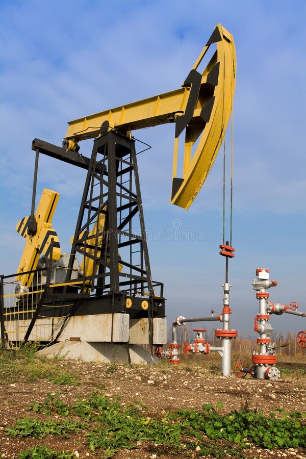 Cluster well stock image. Image of oilwell, oilfield, production - 5080947
