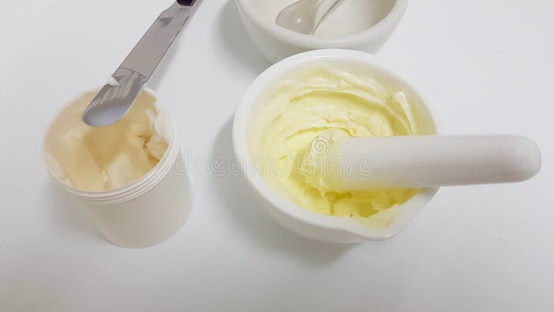 Ointment Compounding with Mortar Stock Image - Image of drug ...