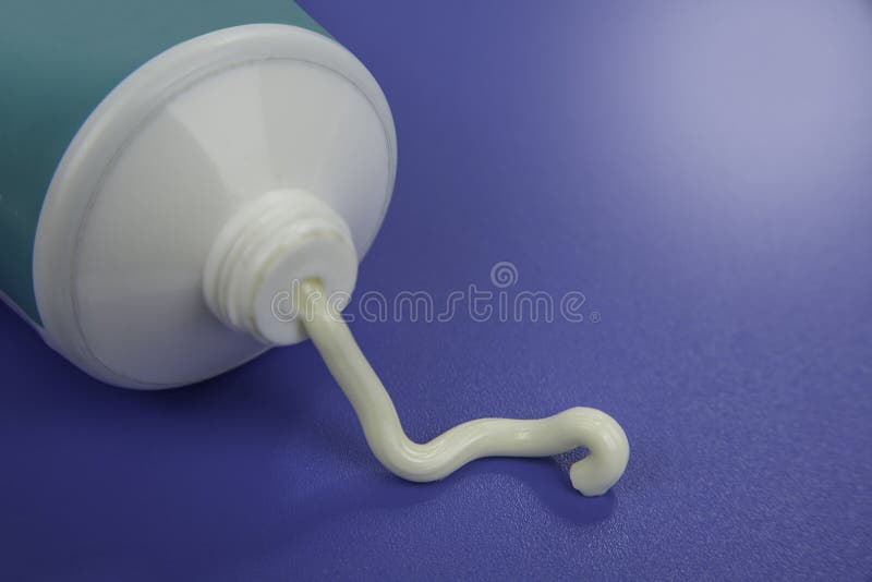 Ointment Cream Pushed from the Tube Stock Image - Image of moisturizer ...