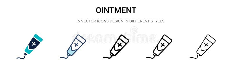 Ointment Icon in Filled, Thin Line, Outline and Stroke Style. Vector ...