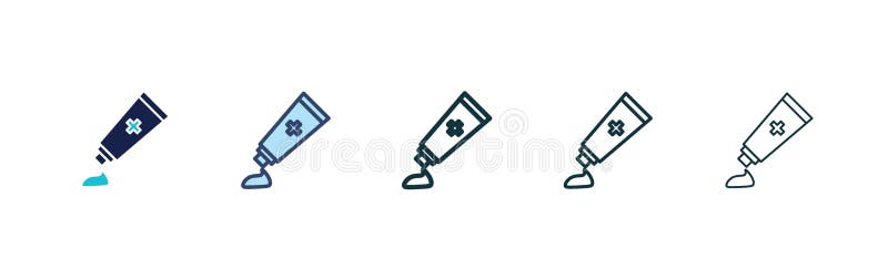Ointment Icon Vector Set on White Background Stock Vector ...