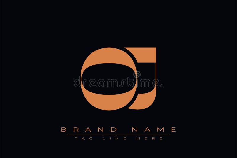 OJ Initial Letter Logo Design Stock Vector - Illustration of abstract ...