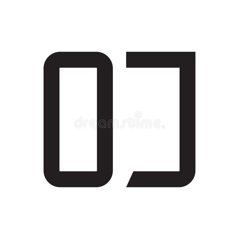 Oj Initial Letter Vector Logo Icon Stock Vector - Illustration of icon ...