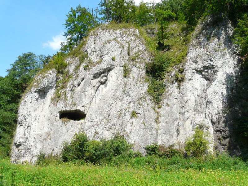 OJCOW , POLAND -SCALE of STORM CAVE in the OJCOW NATIONAL PARK . Stock ... OJCOW , POLAND -SCALE of STORM CAVE in the OJCOW NATIONAL PARK . Stock ...