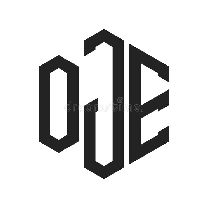 OJE Logo Design. Initial Letter OJE Monogram Logo Using Hexagon Shape ...