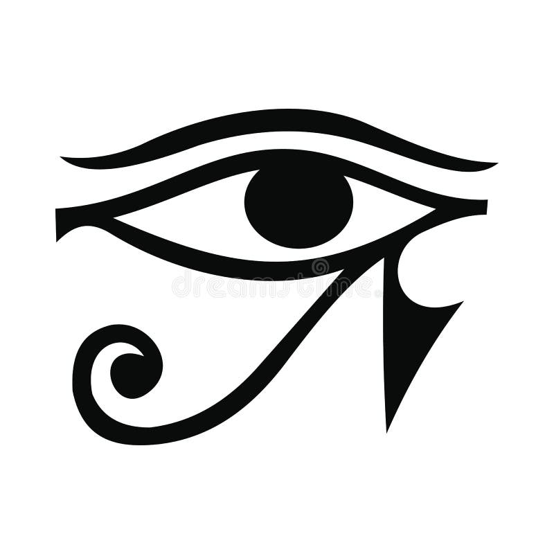 Ojo Del Icono De Horus, Estilo Simple Ilustración del Vector ...
