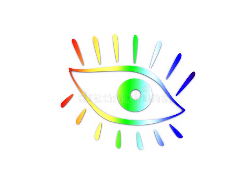 Ojos abstractos stock de ilustración. Ilustración de elegancia - 9458808