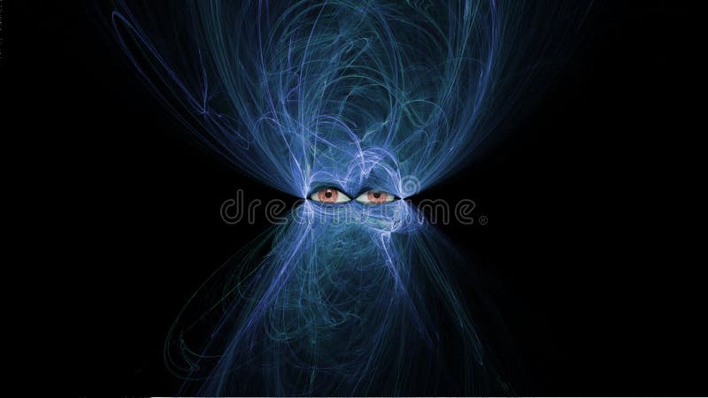 Ojos en humo stock de ilustración. Ilustración de primer - 92240444