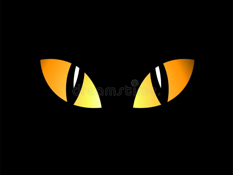 Ojos Malvados Y Asustadizos Amarillos Del Monstruo Furioso De Halloween ...