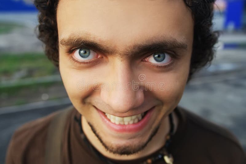 Ojos locos foto de archivo. Imagen de gente, nariz, diversión - 20924048