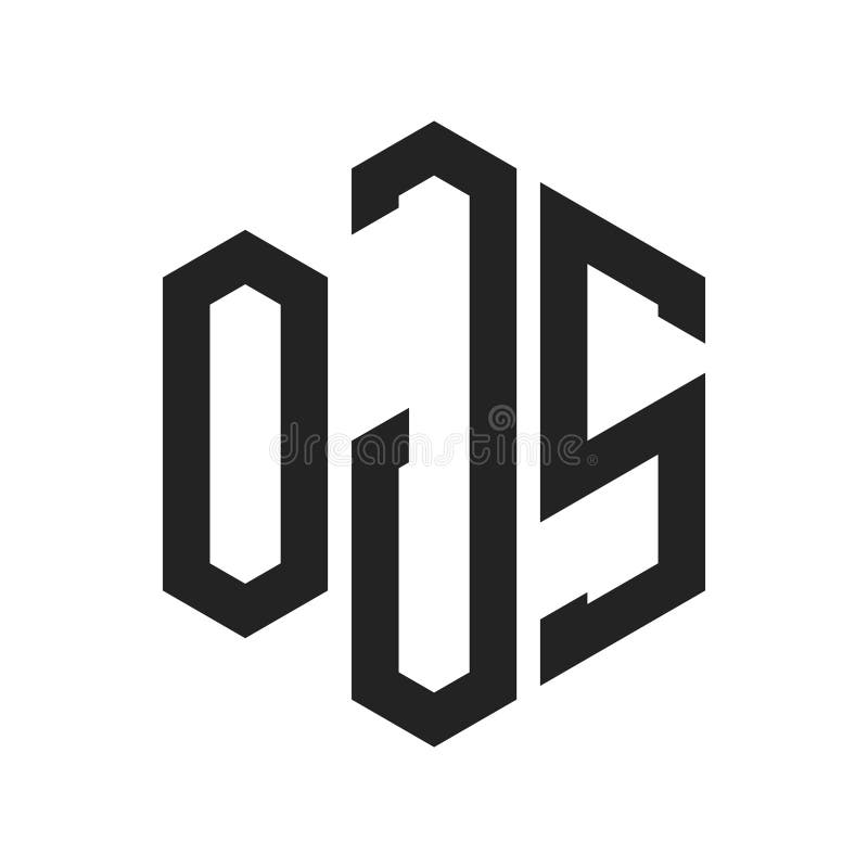 OJS Logo Design. Initial Letter OJS Monogram Logo Using Hexagon Shape ...