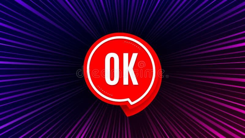 OK Banner. Approved Chat Bubble Sticker. Sunburst Ray Beam Banner ...