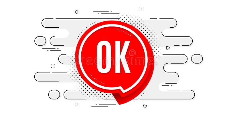 OK Banner. Approved Chat Bubble Sticker. Vector Stock Vector ...