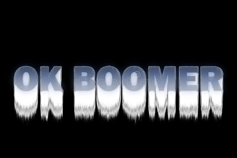 Ok Boomer stock illustration. Illustration of expression - 167910884